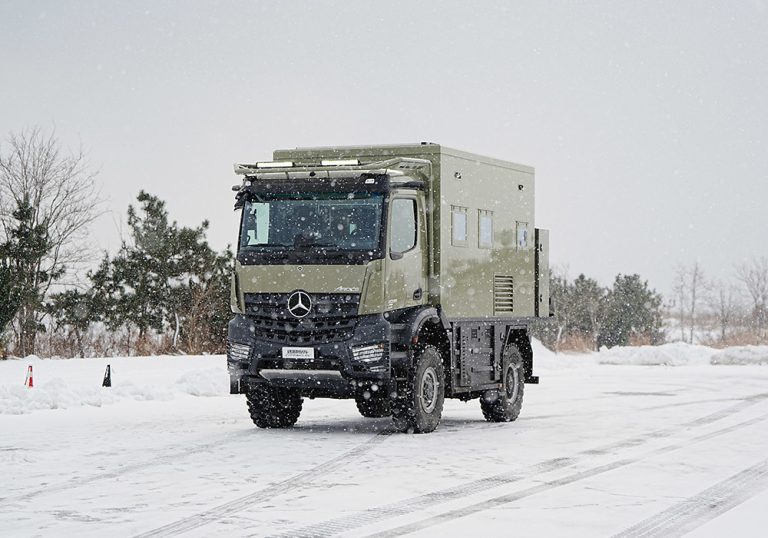 Mercedes Arocs K5 Flybridge Luxury RV - Heavy-Duty 4×4 Motorhome with ...